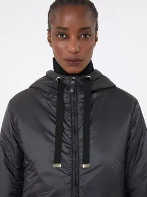 Max Mara Padded Water-repellent Hooded Jacket - Black