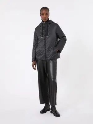 Max Mara Padded Water-repellent Hooded Jacket - Black