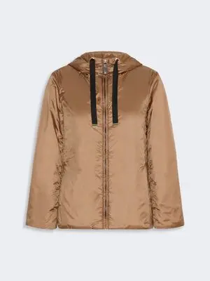Max Mara Padded Water-Repellent Hooded Jacket Caramel