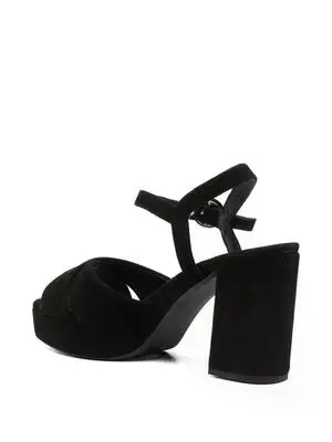 JULIE DEE Crossover-strap Platform Sandals