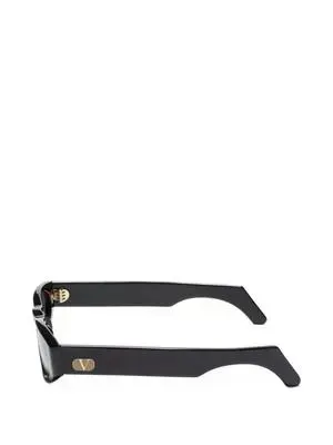 Valentino Garavani Geometric Acetate Sunglasses - Black