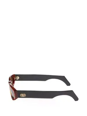 Valentino Garavani Geometric Acetate Sunglasses - Brown