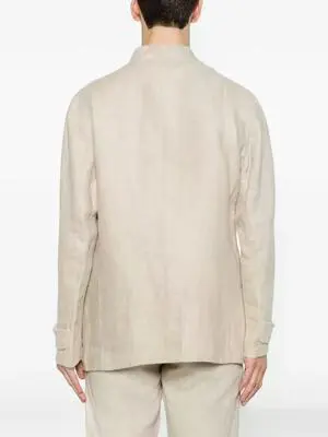 Eleventy Reversible Button-up Jacket - Neutrals