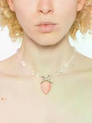 YVMIN Strawberry Pendant Necklace