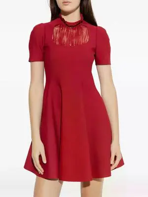 Alexander McQueen Ruffled-neck Mini Dress