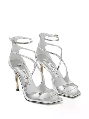 JIMMY CHOO Azia T-strap Square-toe Sandals