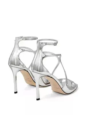 JIMMY CHOO Azia T-strap Square-toe Sandals