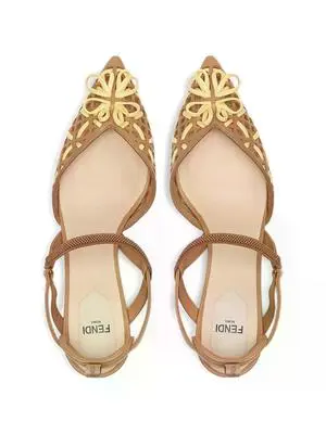Fendi Colibri Flower Pumps