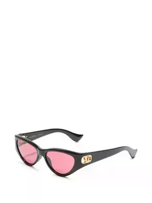 Valentino Garavani Cat-eye Acetate Sunglasses With Gold Tone Vlogo