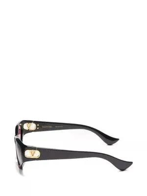 Valentino Garavani Cat-eye Acetate Sunglasses With Gold Tone Vlogo