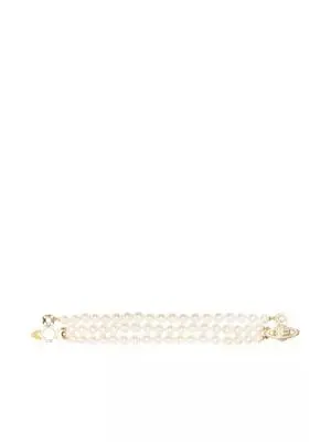 VIVIENNE WESTWOOD Three-row Bas Relief Bracelet - Neutrals
