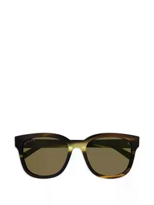 Gucci Logo-detail Sunglasses - Brown