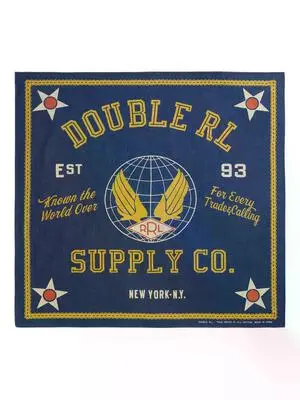 Ralph Lauren Logo-printe Cotton Bandanna
