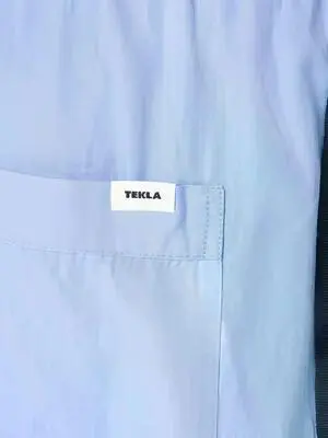 TEKLA Logo-patch Tie-waist Pajama Pants