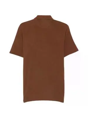 Fedeli Buttoned Polo Shirt - Brown