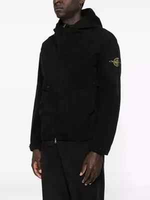 Stone Island Hooded Pocket Jacket - Black