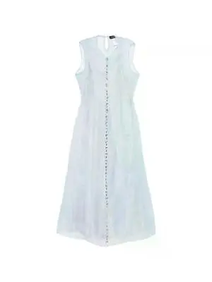 Fabiana Filippi Embellished Sleeveless Midi Dress - Blue