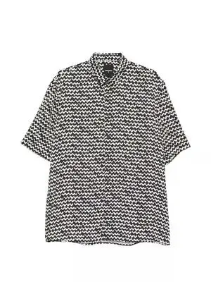 Patrizia Pepe Patterned Shirt - Black