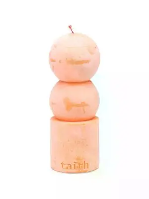 TAITH Lilu Stacked-design Candle - Orange