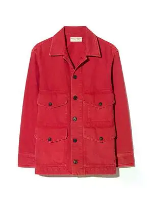 NILI LOTAN Leroy Buttoned Pocket Jacket - Red