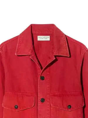 NILI LOTAN Leroy Buttoned Pocket Jacket - Red