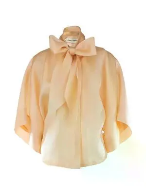 Alberta Ferretti Bow Blouse - Neutrals