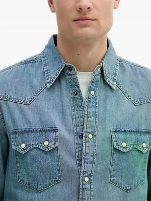BENETTON Chest-pockets Button-fastening Shirt