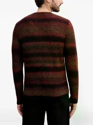 BENETTON Striped Crew Neck Long Sleeve Sweatshirt