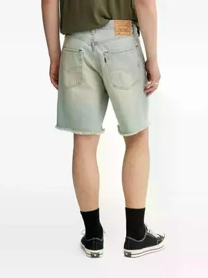 LEVI'S Frayed-hem Denim Shorts - Blue