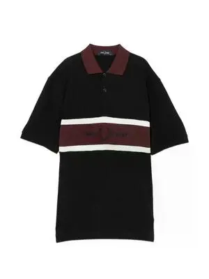 Fred Perry Logo-embroidered Polo Shirt - Black