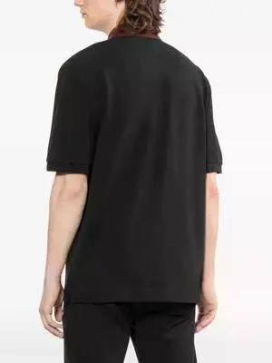 Fred Perry Logo-embroidered Polo Shirt - Black
