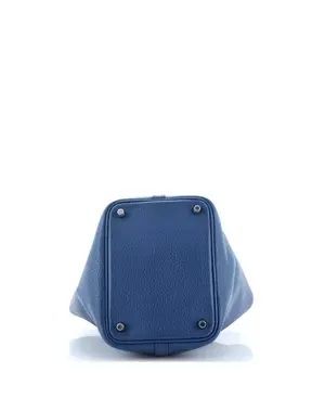 Hermès Pm Picotin Lock Bag Clemence - Blue