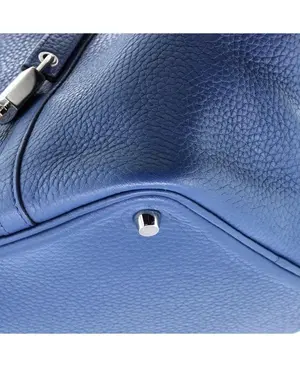Hermès Pm Picotin Lock Bag Clemence - Blue
