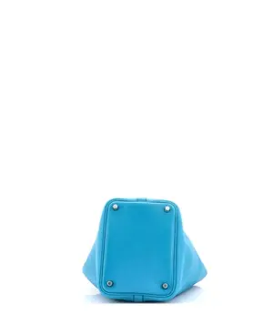 Hermès Picotin Lock Bag Clemence Pm - Blue