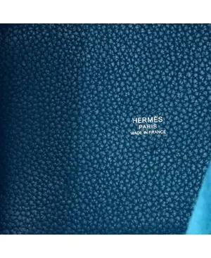 Hermès Picotin Lock Bag Clemence Pm - Blue