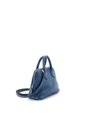 Hermès Mini Bolide 1923 Bag Verso Evercolor - Blue