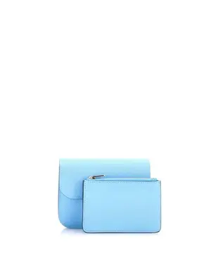 Hermès Constance Slim Wallet Epsom - Blue