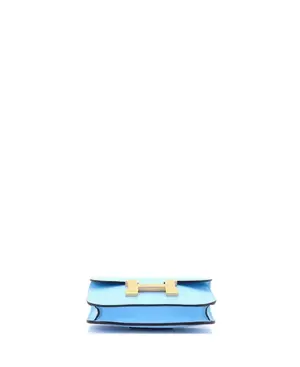 Hermès Constance Slim Wallet Epsom - Blue
