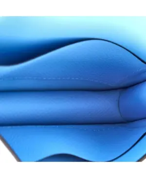 Hermès Constance Slim Wallet Epsom - Blue