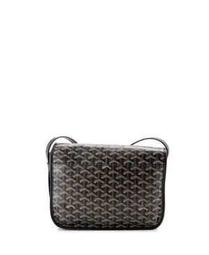 Goyard Mm Belvedere Messenger Bag Coated Canvas - Black