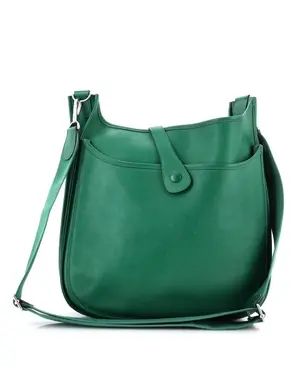Hermès Gm Evelyne Bag Gen Iii Epsom - Green