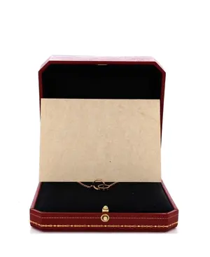 CARTIER Love Interlocking Necklace 18k Rose Gold, 18.5