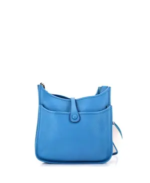 Hermès Pm Evelyne Gen Iii Clemence Bag - Blue