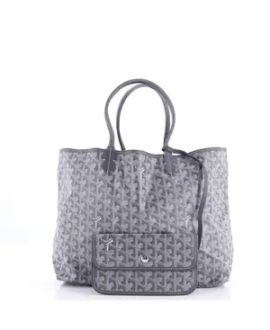 Goyard Saint Louis Pm Tote Coated Canvas - Gray
