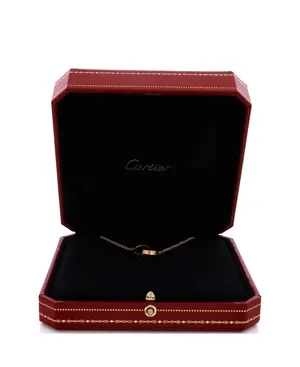 CARTIER Love Interlocking 18k Rose Gold Necklace
