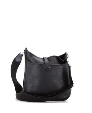 Hermès Pm Evelyne Bag Gen Iii Clemence - Black