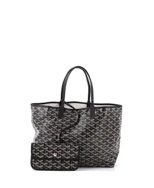 Goyard Saint Louis Pm Tote Printed Coated Canvas - Black