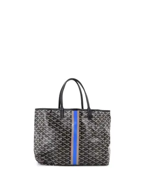 Goyard Saint Louis Pm Tote Printed Coated Canvas - Black