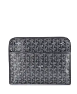 Goyard Jouvence Mm Toiletry Pouch Coated Canvas - Gray