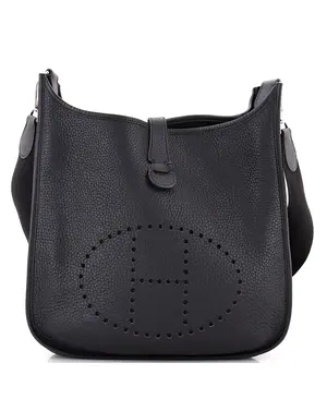 Hermès Gm Evelyne Bag Gen Ii Clemence - Black